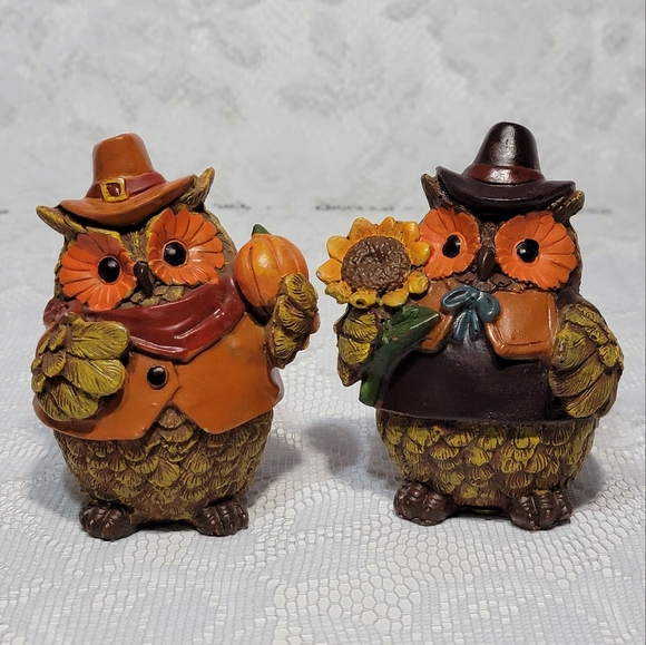 Unique Vintage | Holiday | Vintage Thanksgiving Pilgrim Adorable Owl ...